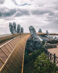 Vietnam's Iconic Golden Bridge Is Held Up by Giant Stone Hands